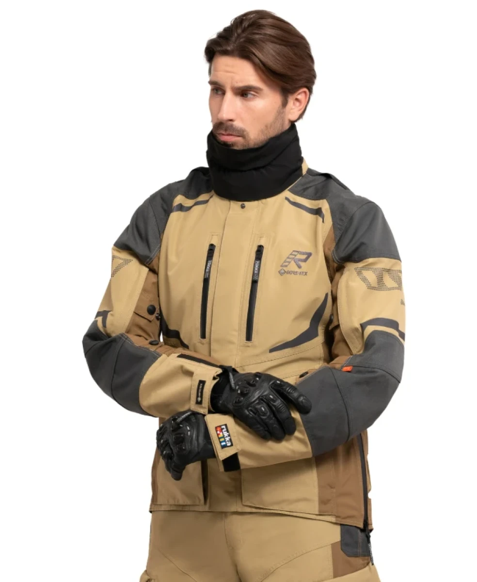 Rukka Ventu-r Mc Jakke Herre Khaki Laminert